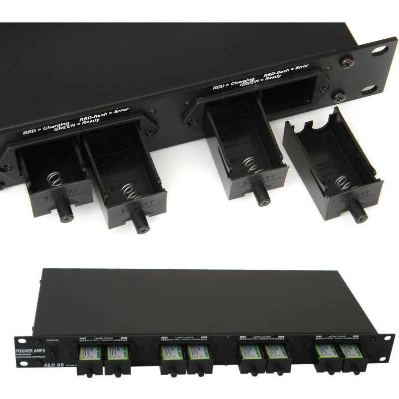 Fischer Amps Rack-Mount Battery Charger for 8 pieces of 9V Rechargeabl